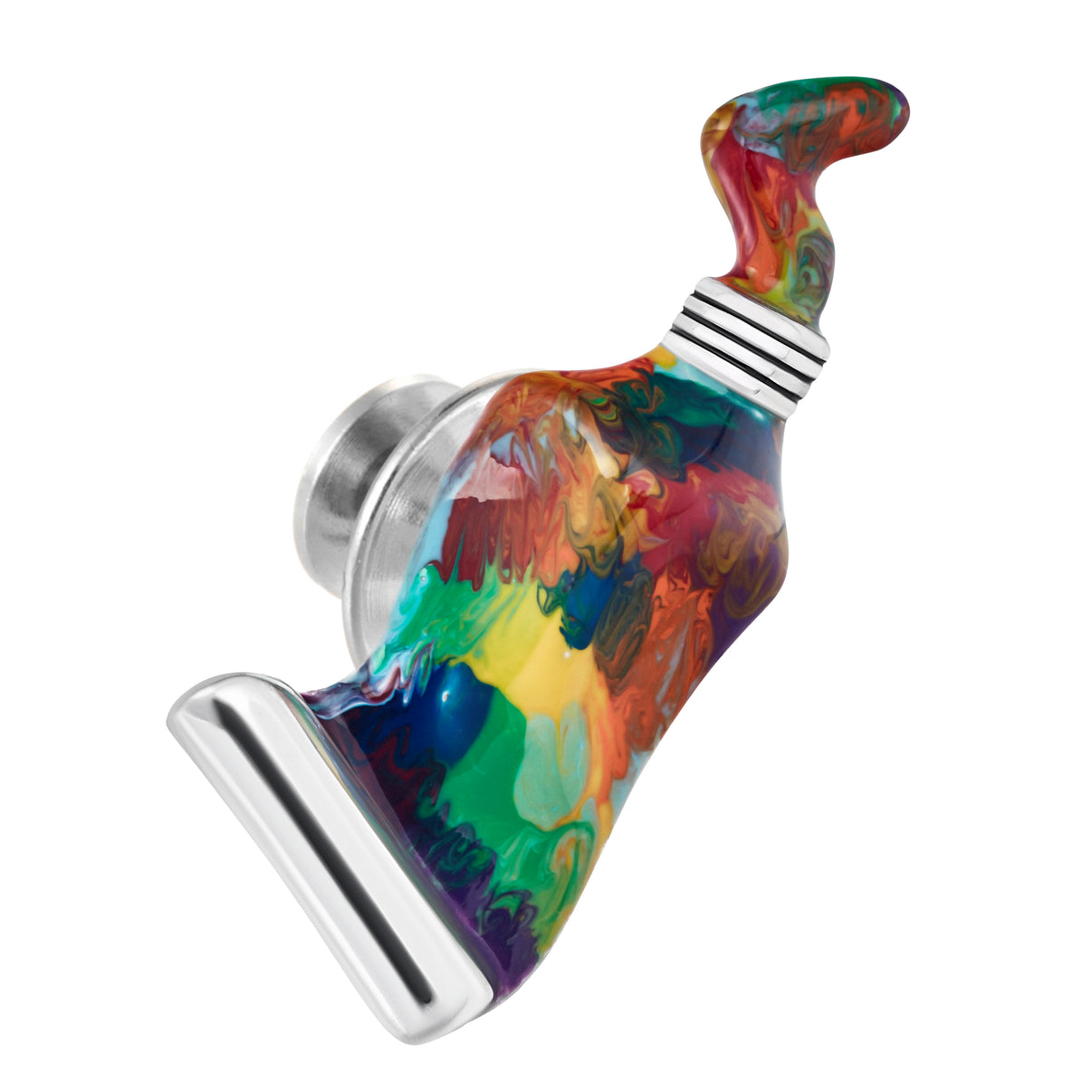 Splatter Paint Tube Enamel Sterling Lapel Pin – Jan Leslie
