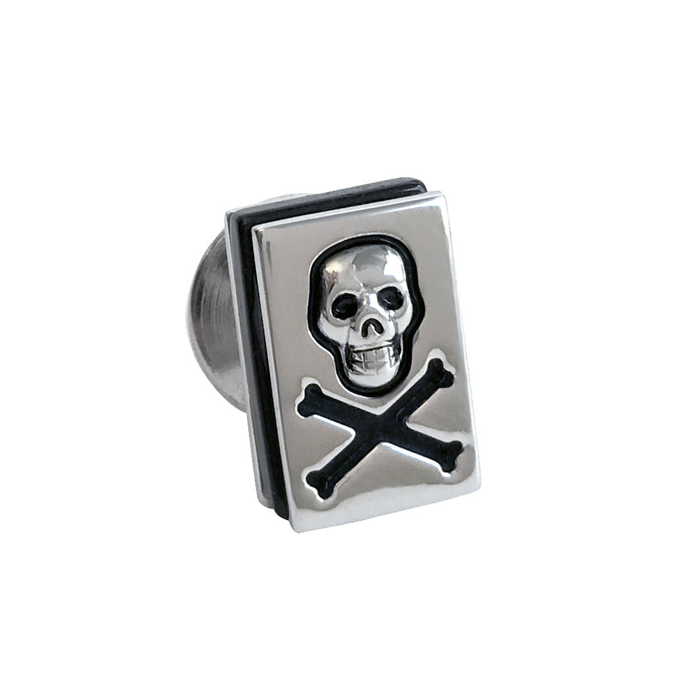 Skull and Crossbones Sterling Silver Lapel Pin – Jan Leslie