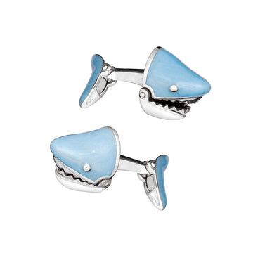 925 Sterling Silver and Enamel Animal Cufflinks I Jan Leslie