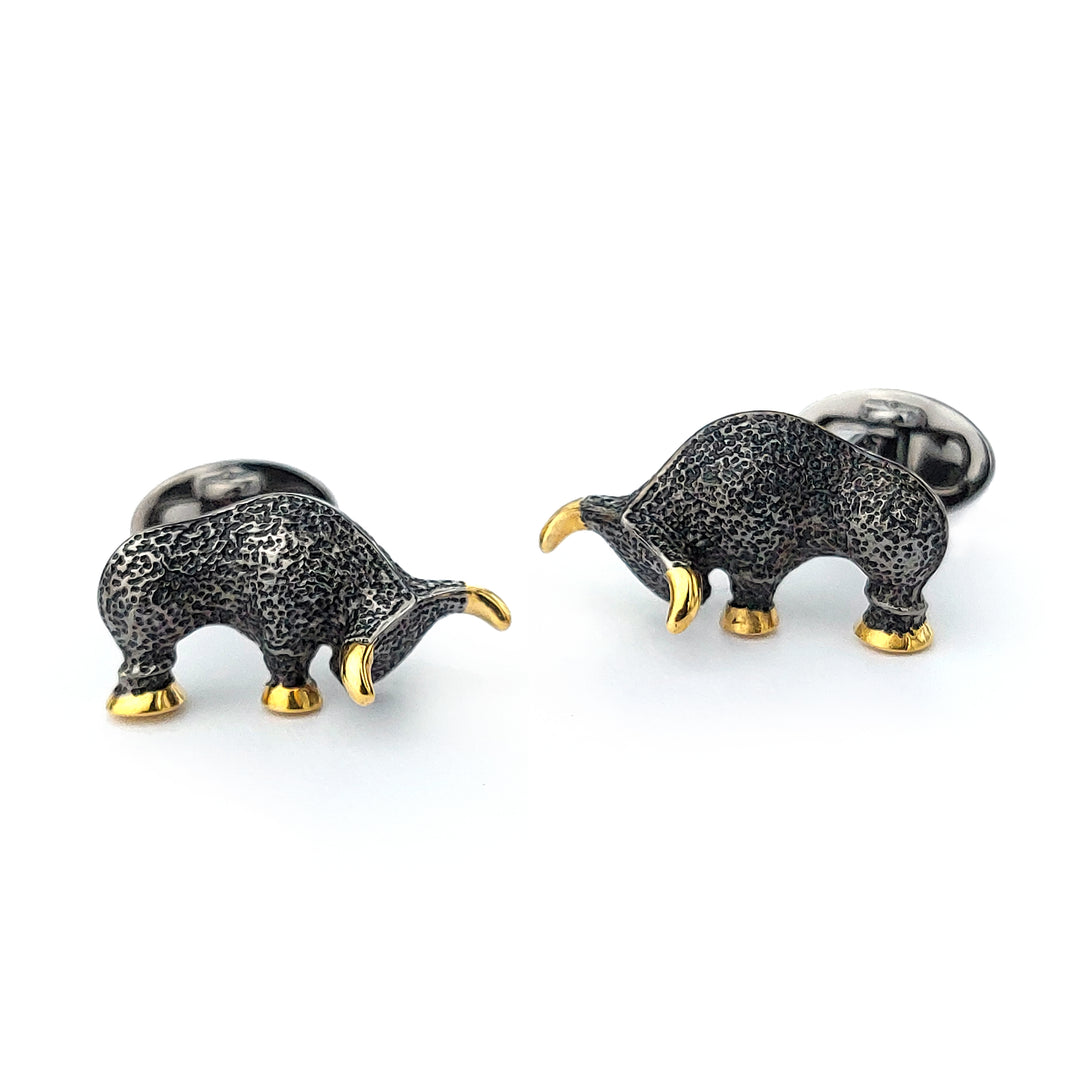 925 Sterling Silver and Enamel Animal Cufflinks I Jan Leslie