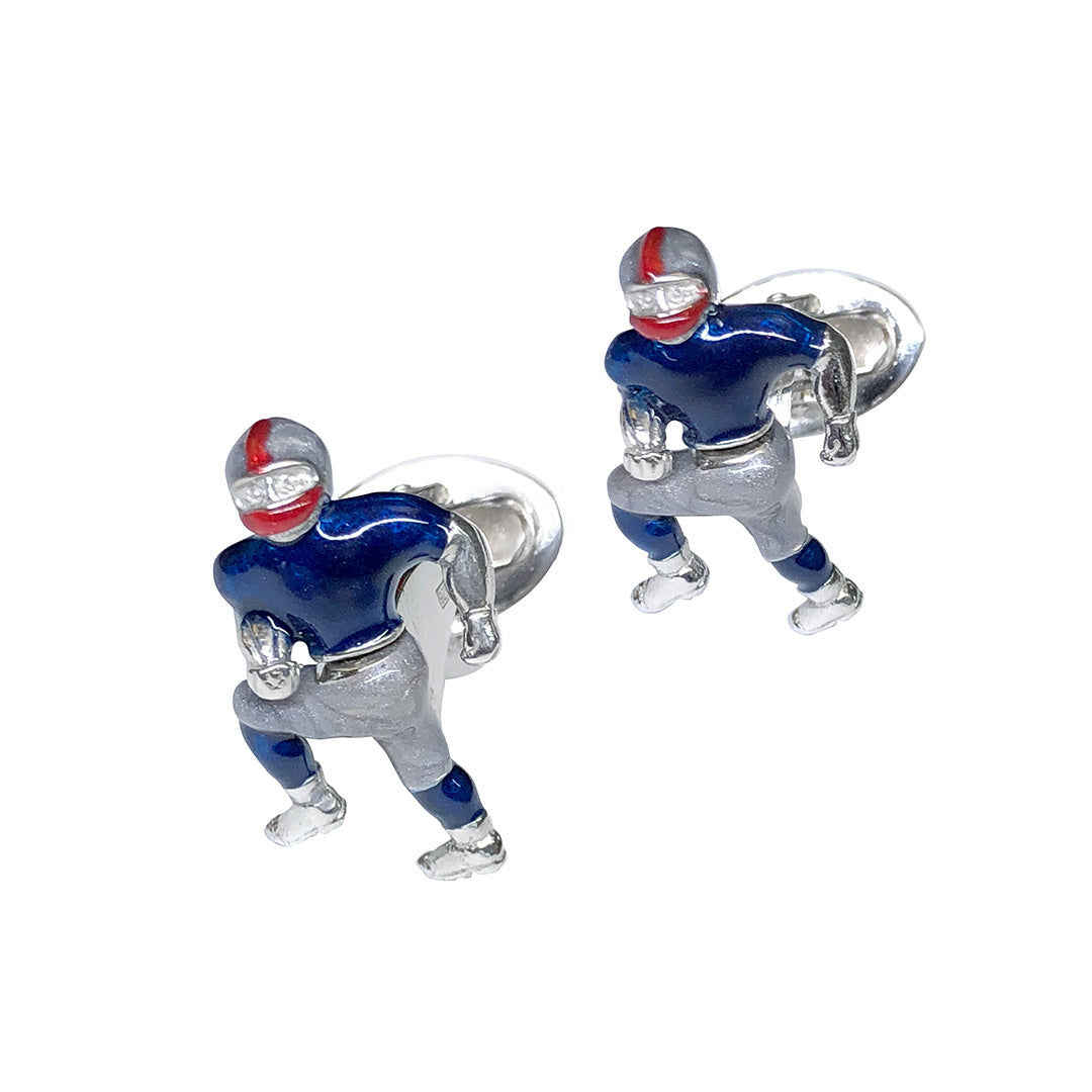 Sterling Silver Moveable Football Player Cufflinks – Jan Leslie